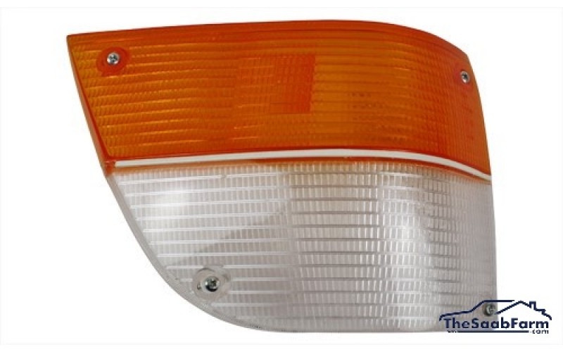 Glass, Turn Indicator Right White Moulding Saab 900 -80, Genuine